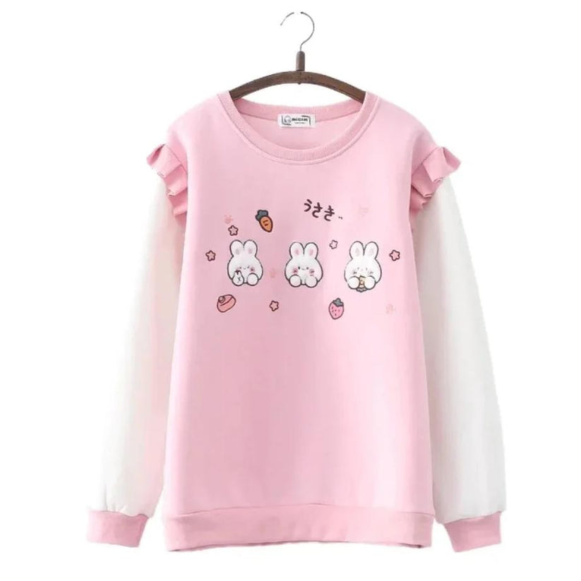 Strawberry Carrot Bunny Sweater – Kore Kawaii