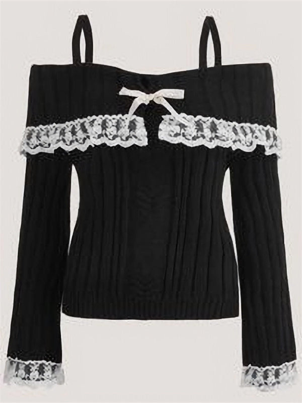 Kawaii Off Shoulder Knit Top – Kore Kawaii