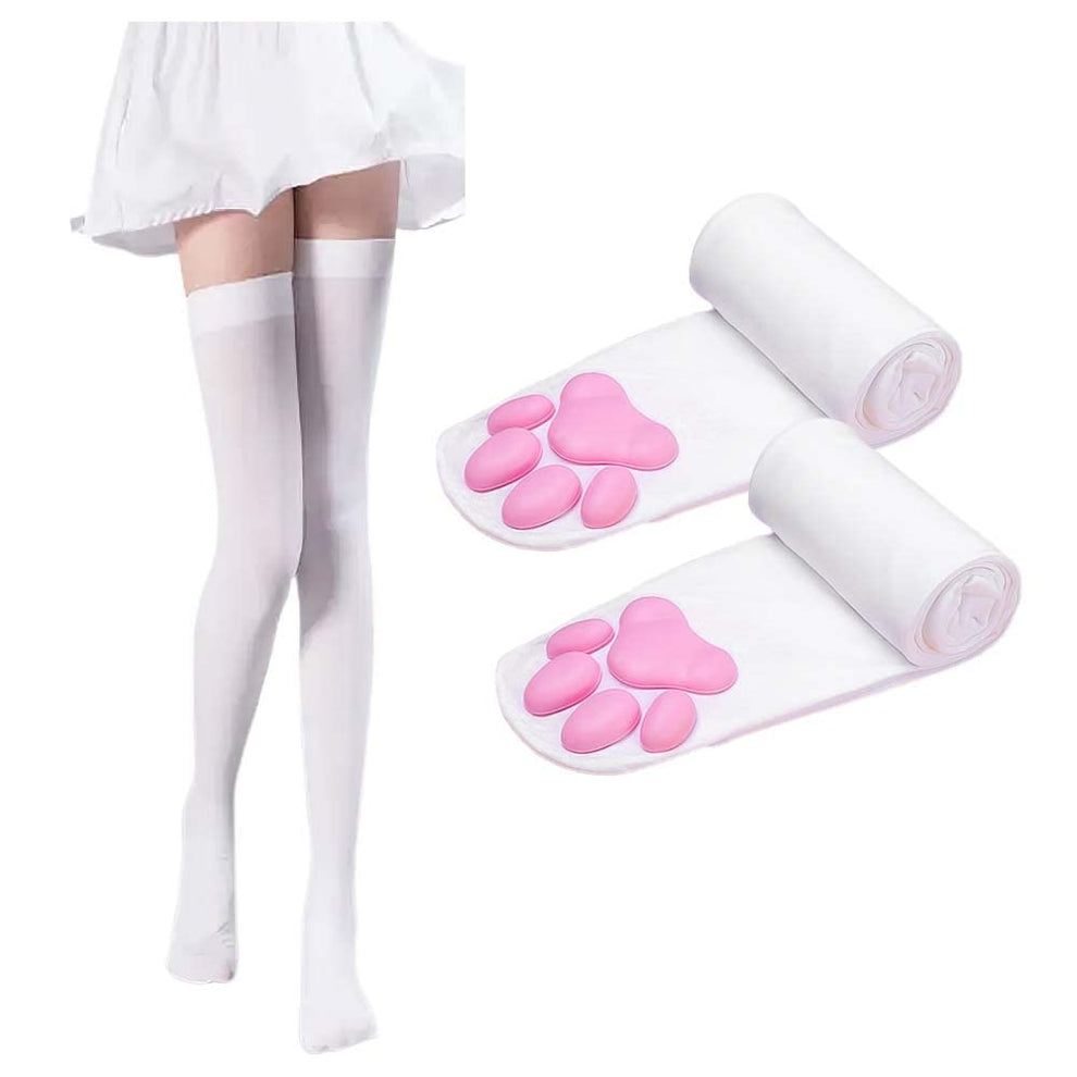 Kawaii Thigh High Cat Paw Stockings – Kore Kawaii