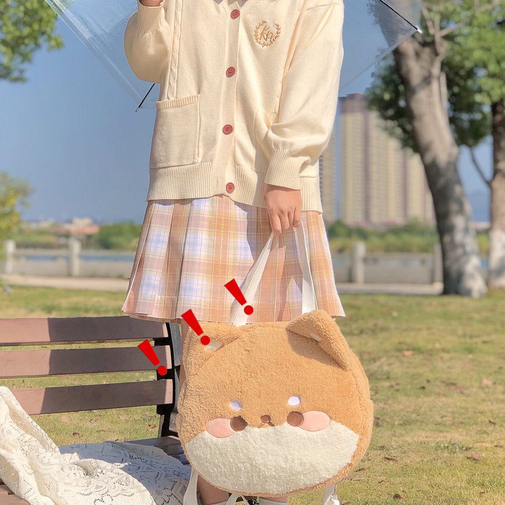 Kawaii Plush Shiba Inu Backpack – Kore Kawaii