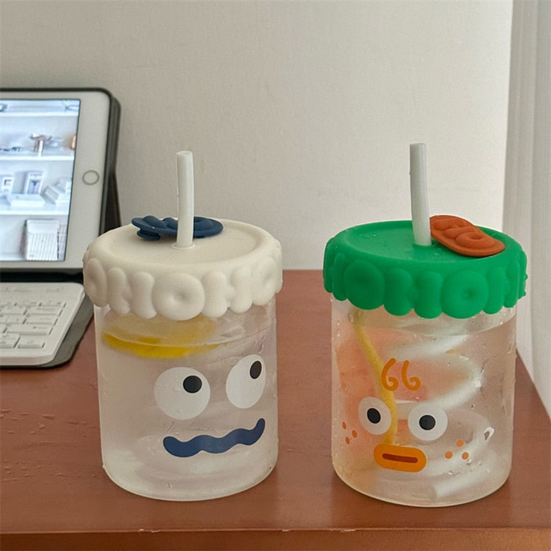 Kawaii Funny Face Glass Cups – Kore Kawaii