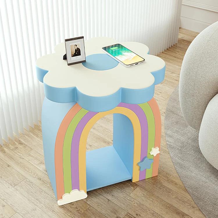 Kawaii Rainbow Flower Side Table – Kore Kawaii