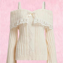 Kawaii Off Shoulder Knit Top – Kore Kawaii