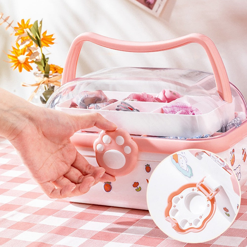 Kawaii Cat Aesthetic Storage Box – Kore Kawaii
