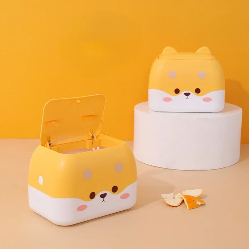 Kawaii Shiba Inu Desktop Trash Can – Kore Kawaii