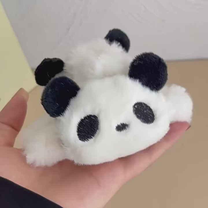 Kawaii Plush Panda Hair Clip – Kore Kawaii