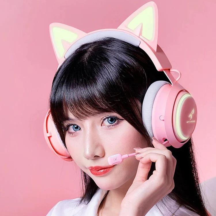 Kawaii Luminous Cat Ears Headphones – Kore Kawaii
